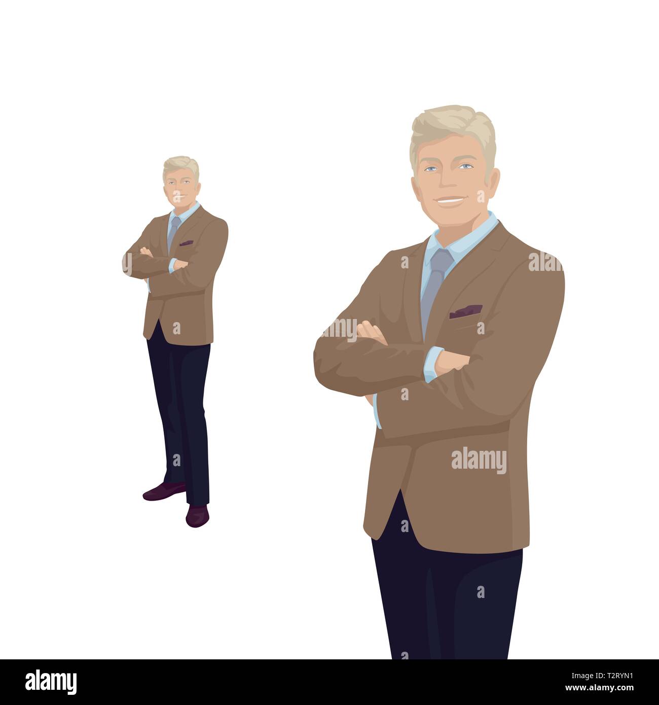 Person older employee Stock Vector Images - Alamy