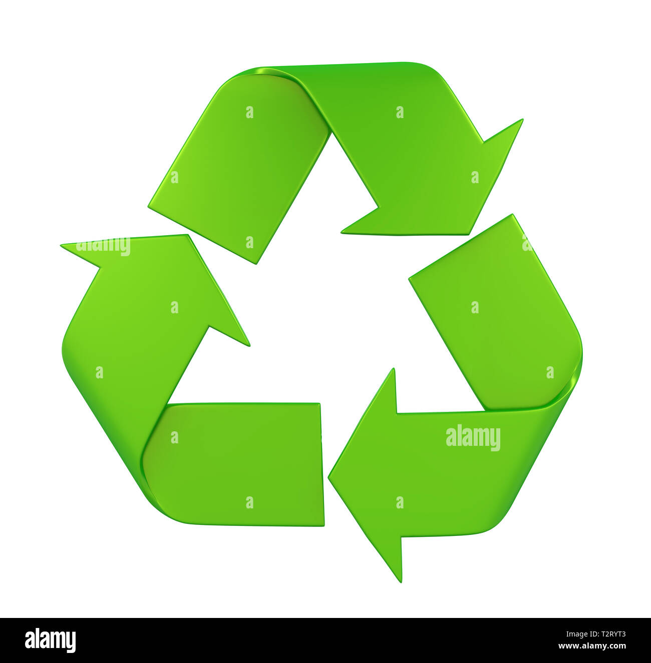 Recycle Sign Isolated Stock Photo - Alamy