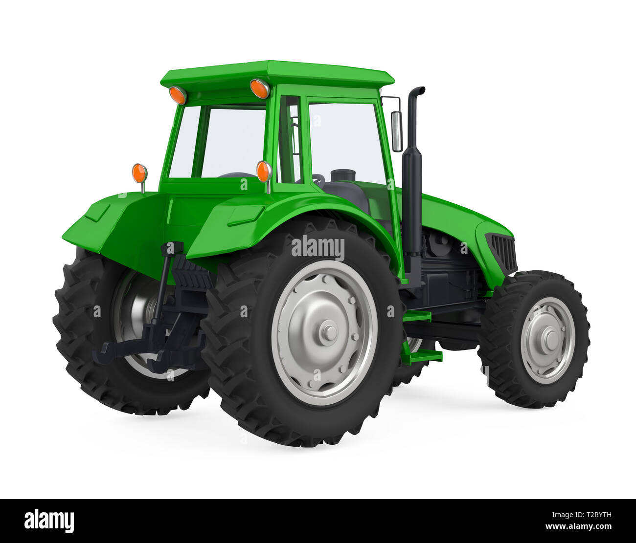 Agriculture Tractor Isolated Stock Photo - Alamy