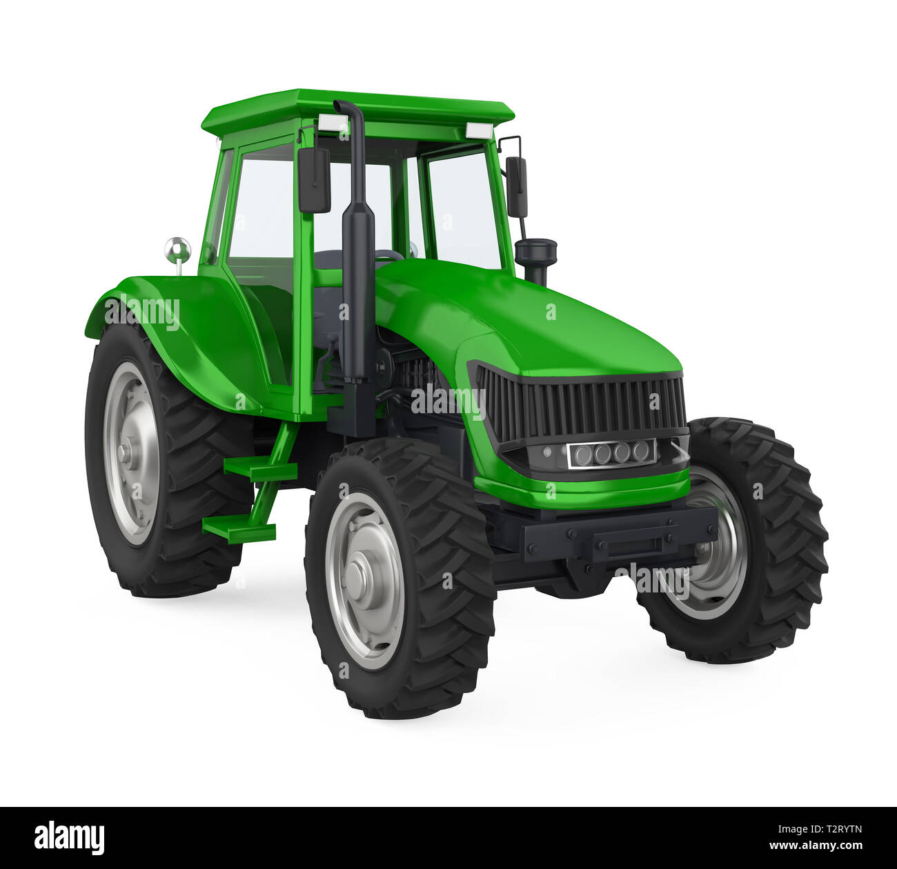 Agriculture Tractor Isolated Stock Photo - Alamy