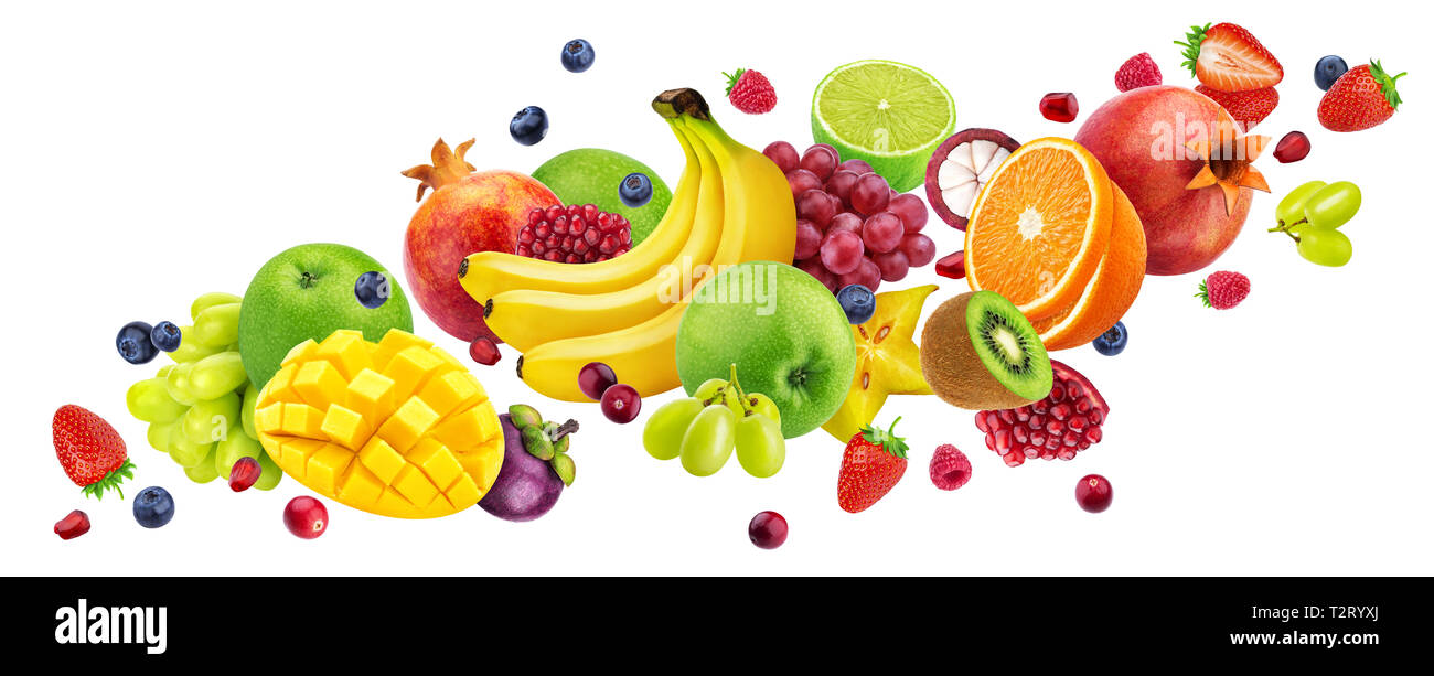 Flying fruits hi-res stock photography and images - Alamy