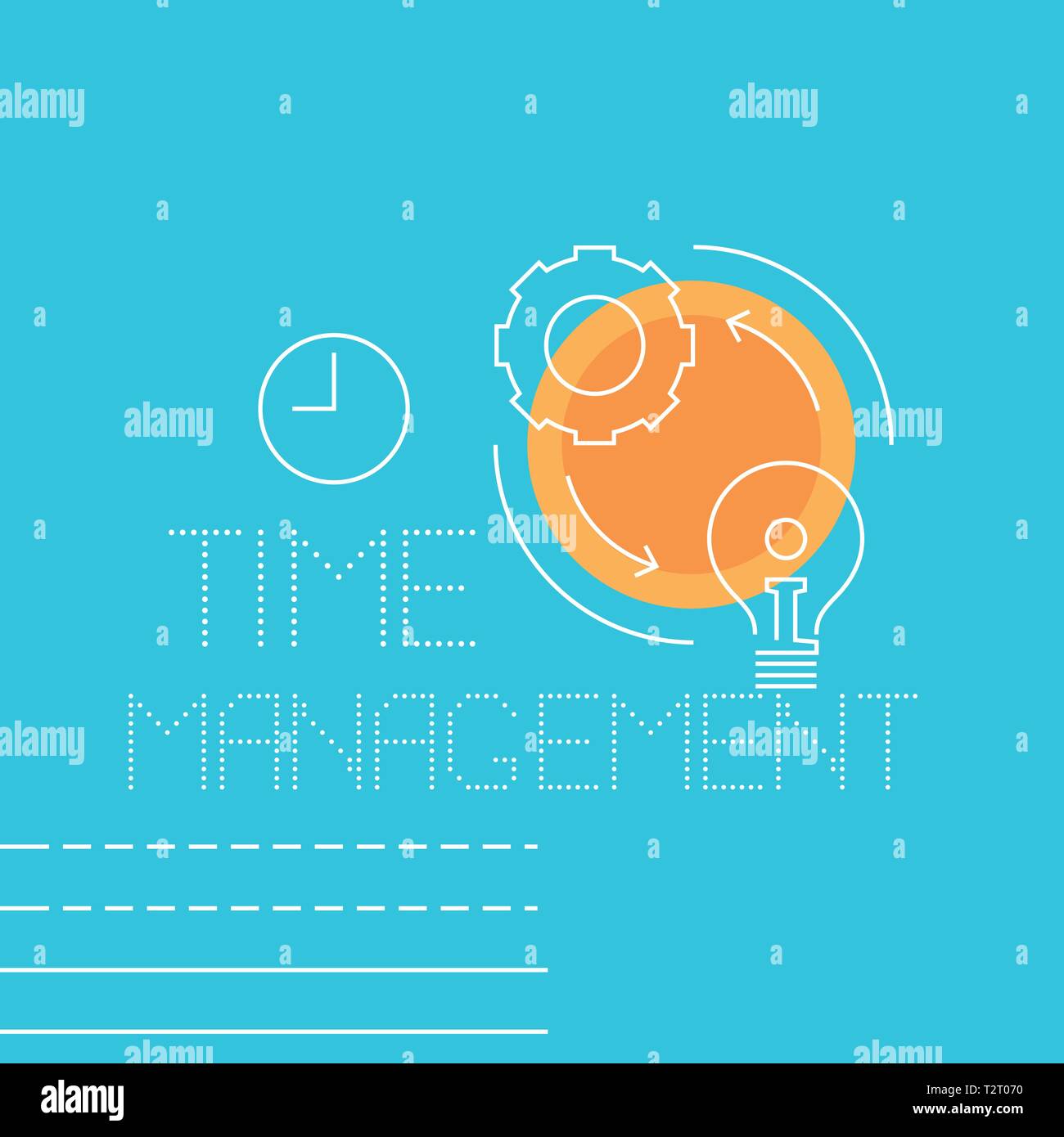 Time management icons. Business backgrounds. Vector illustration ...