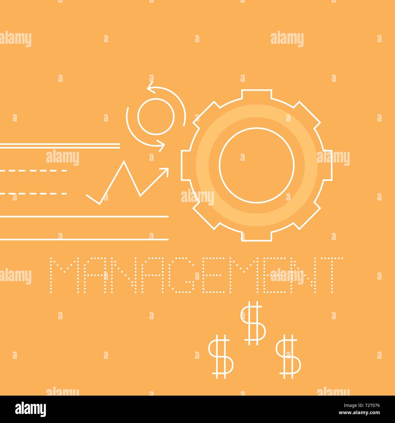 Management icons. Business backgrounds. Vector illustration. Template ...
