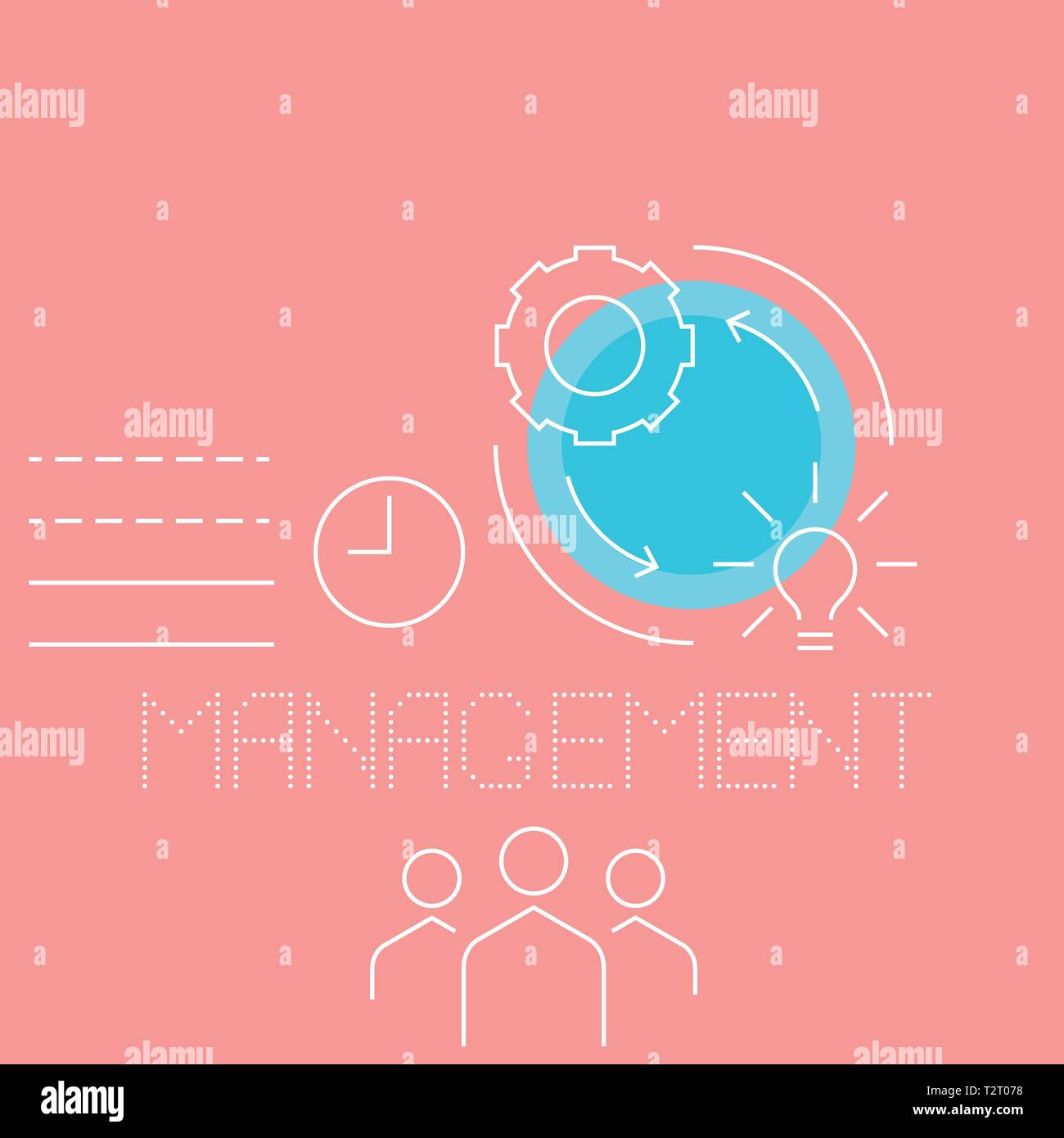 Management icons. Business backgrounds. Vector illustration. Template ...