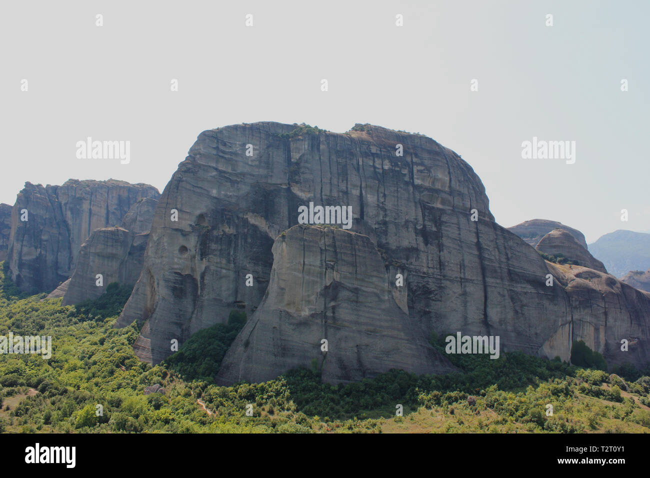 Landscape of Meteora rock formation Kalambaka Greece Stock Photo - Alamy