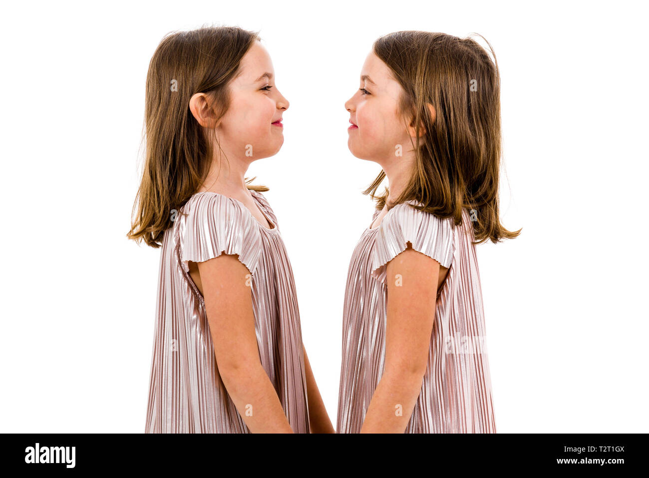 Identical twins children hi-res stock photography and images - Alamy