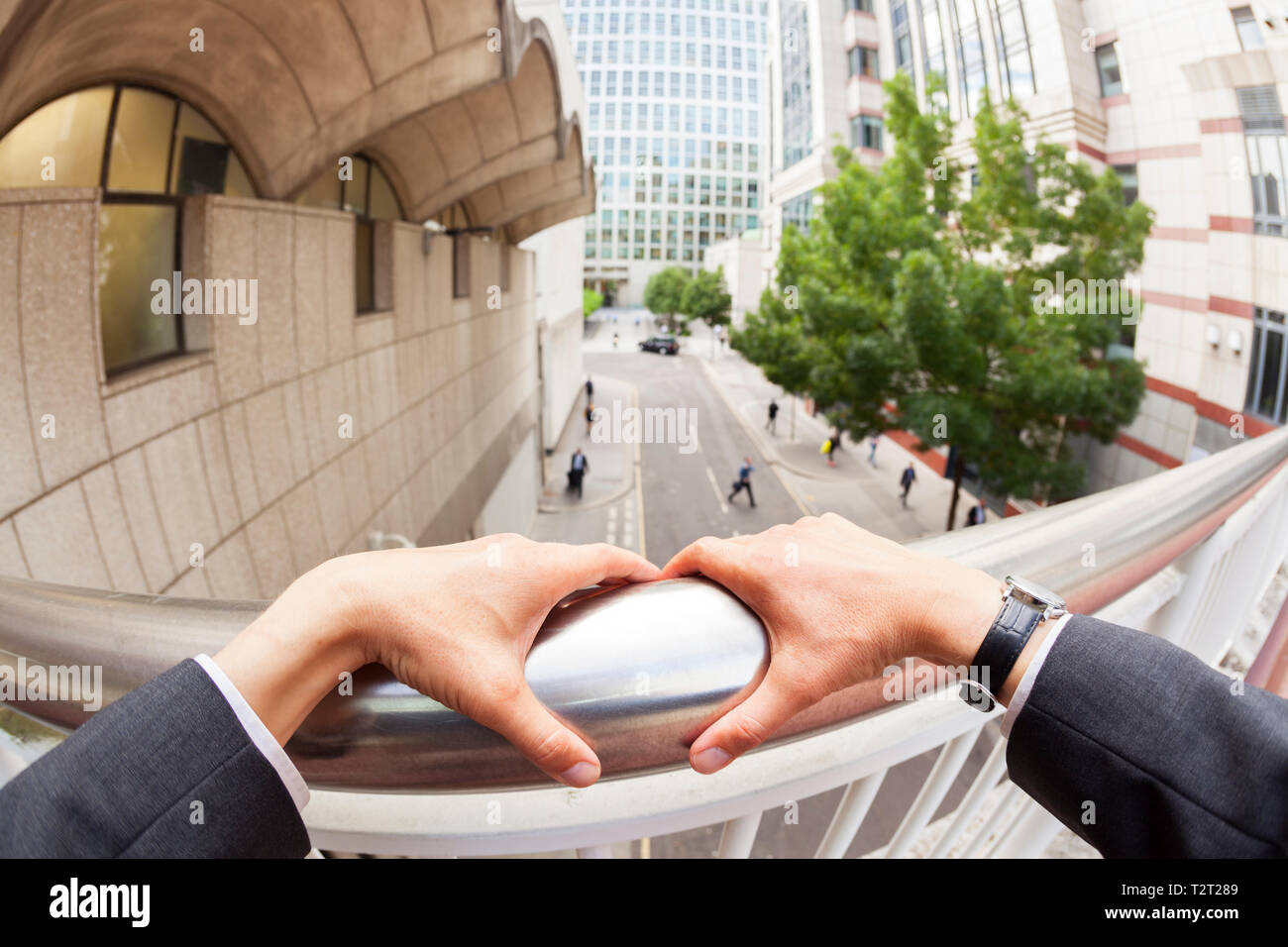 Personal perspective of a businessman resting Stock Photo - Alamy