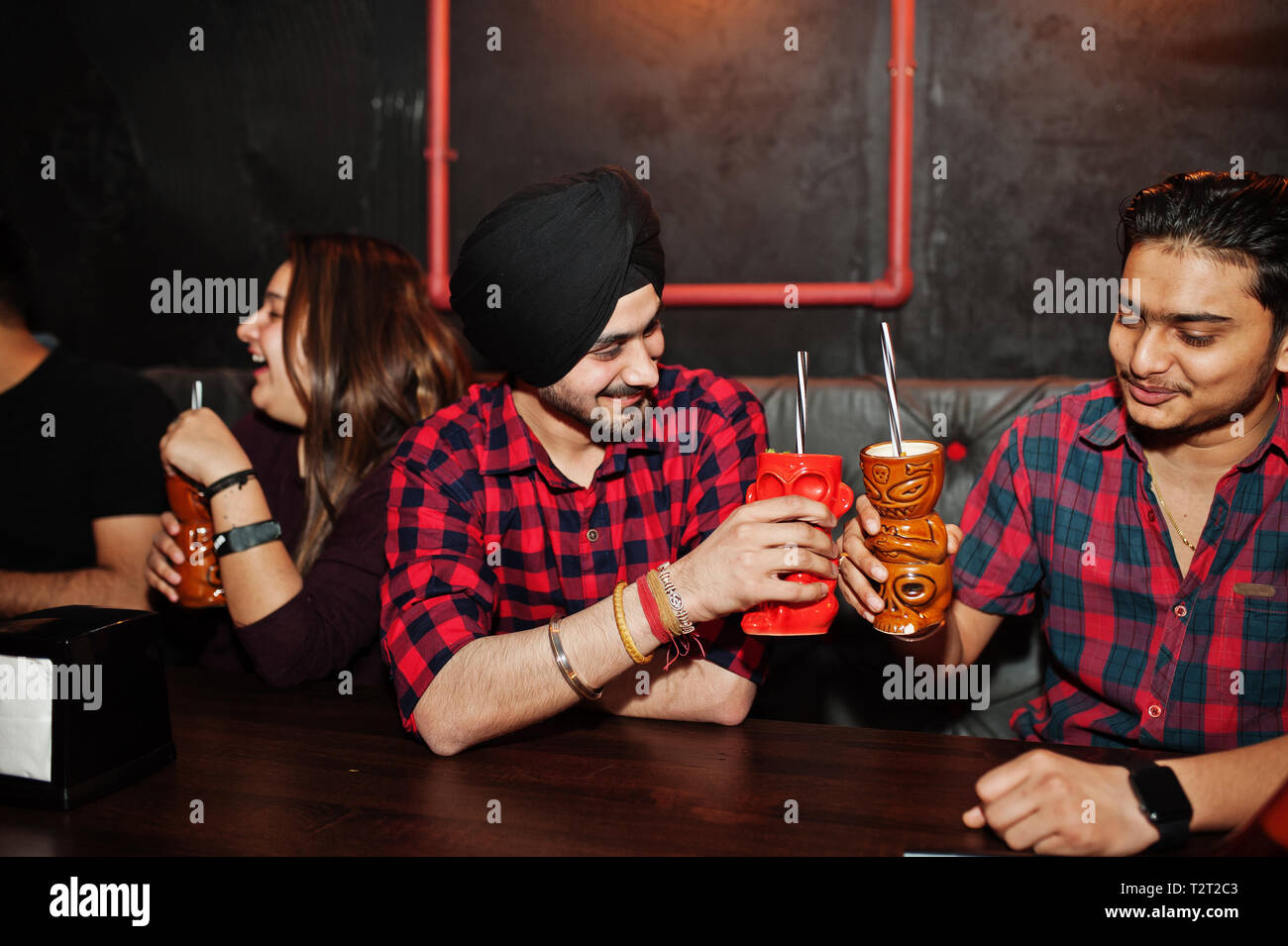Group Of Friends Having Fun At Bar