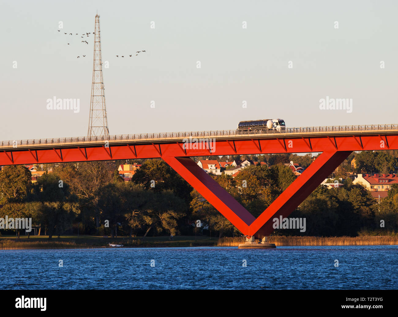 Motalabron i Motala stad/ Motala bridge. Foto Jeppe Gustafsson Stock ...