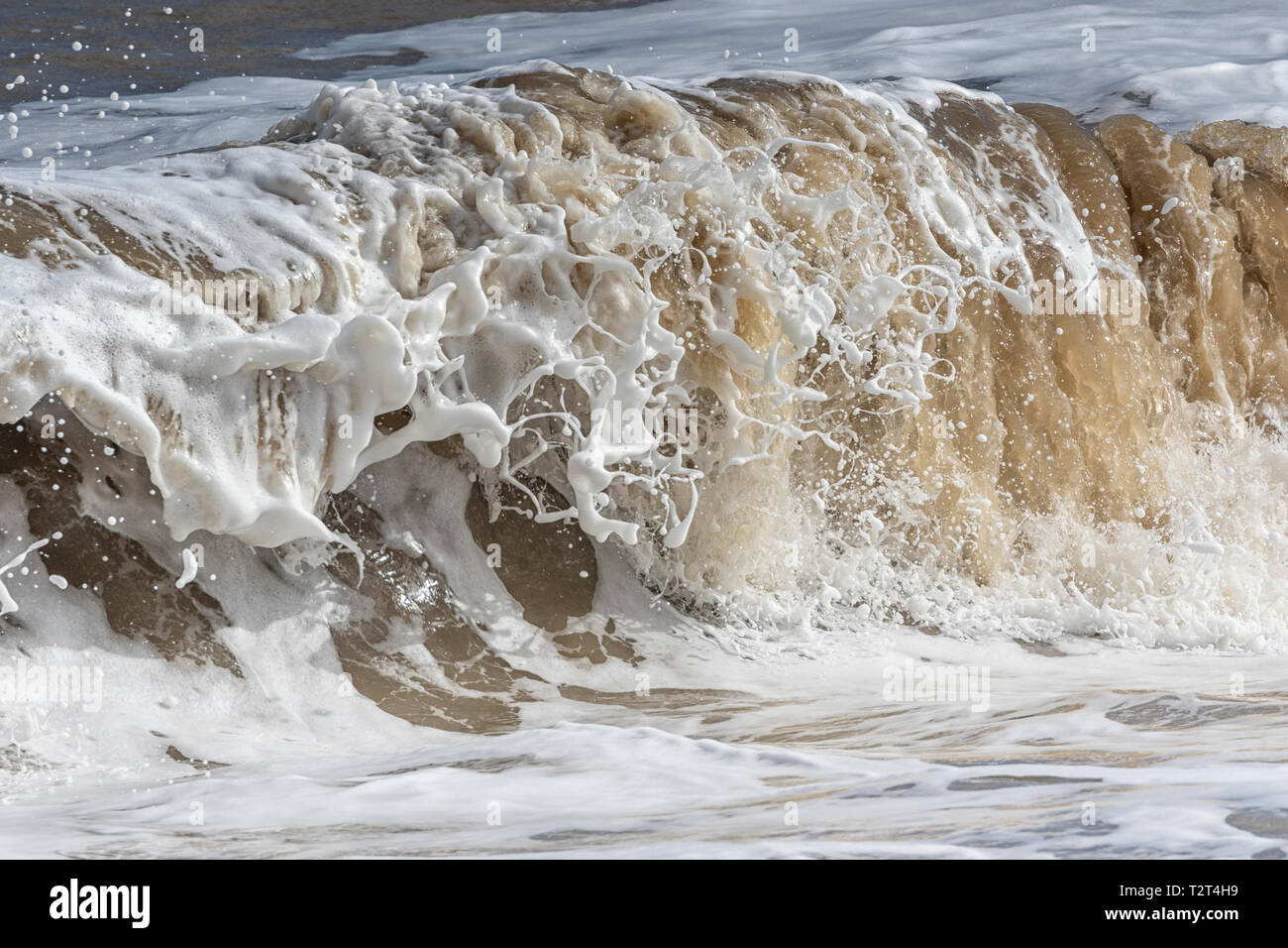 Sea Sculpture, breaking waves and forceful water Stock Photo - Alamy