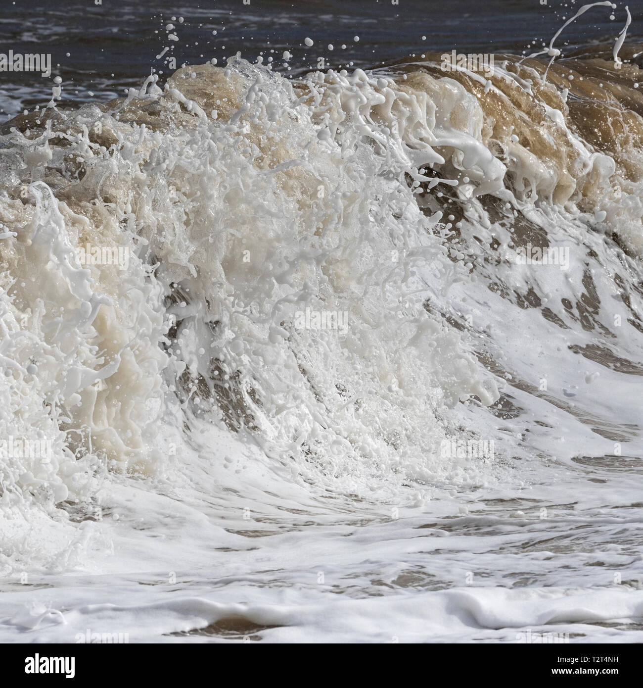Sea Sculpture, breaking waves and forceful water Stock Photo - Alamy