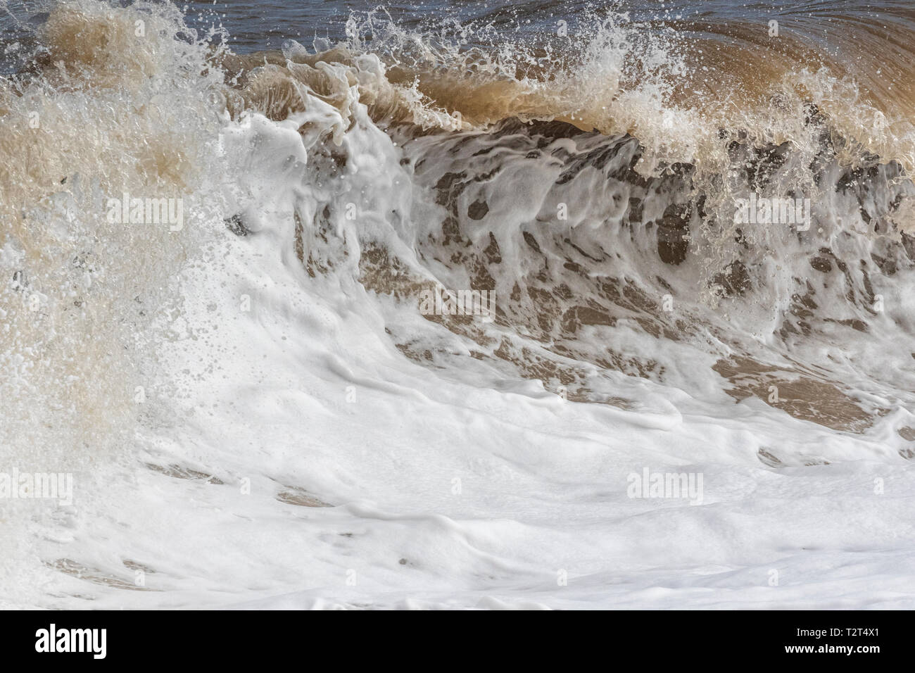 Sea Sculpture, breaking waves and forceful water Stock Photo - Alamy