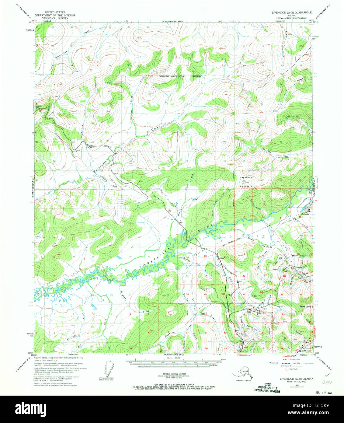Map of livengood hi-res stock photography and images - Alamy