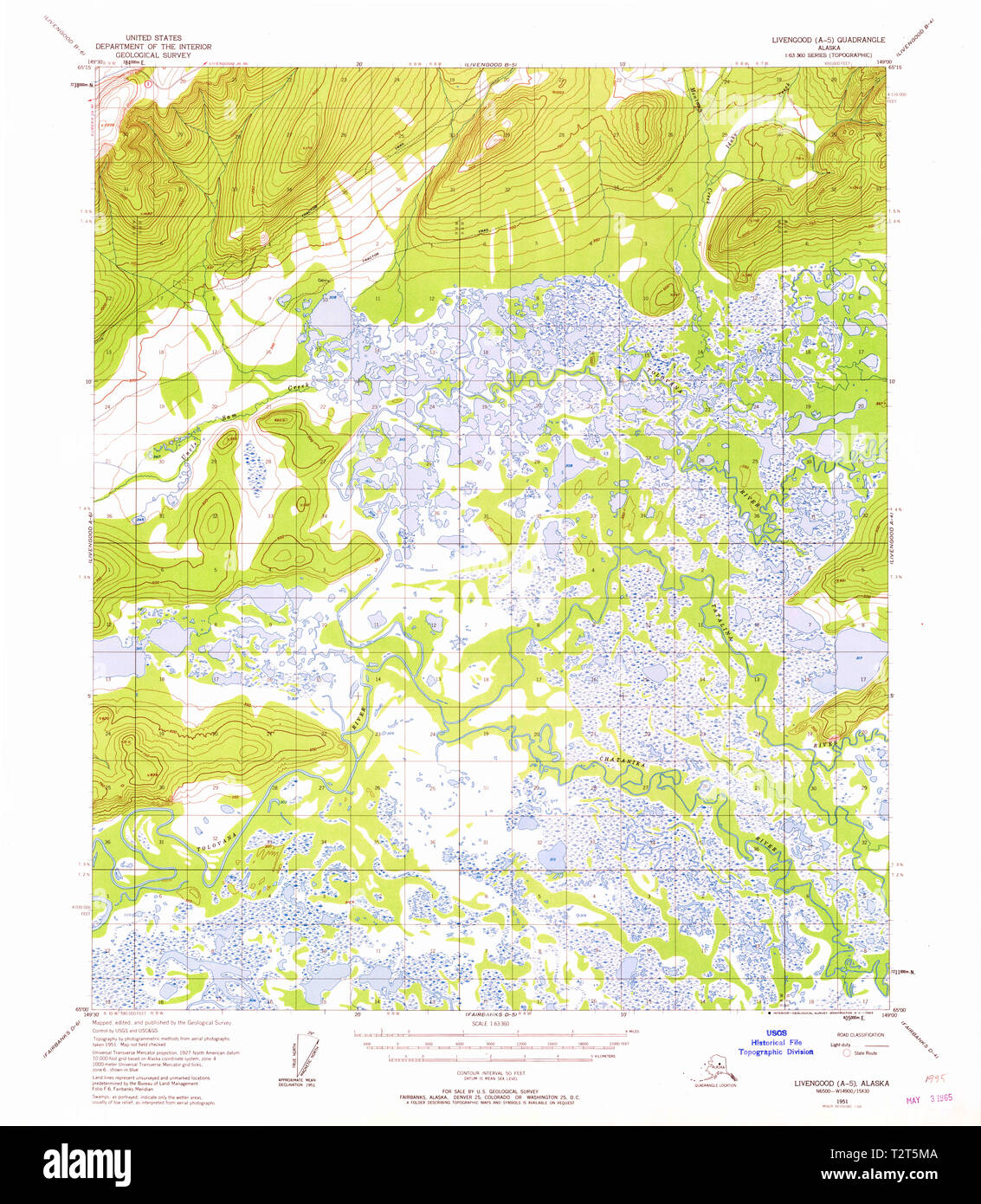 Livengood alaska map hi-res stock photography and images - Alamy