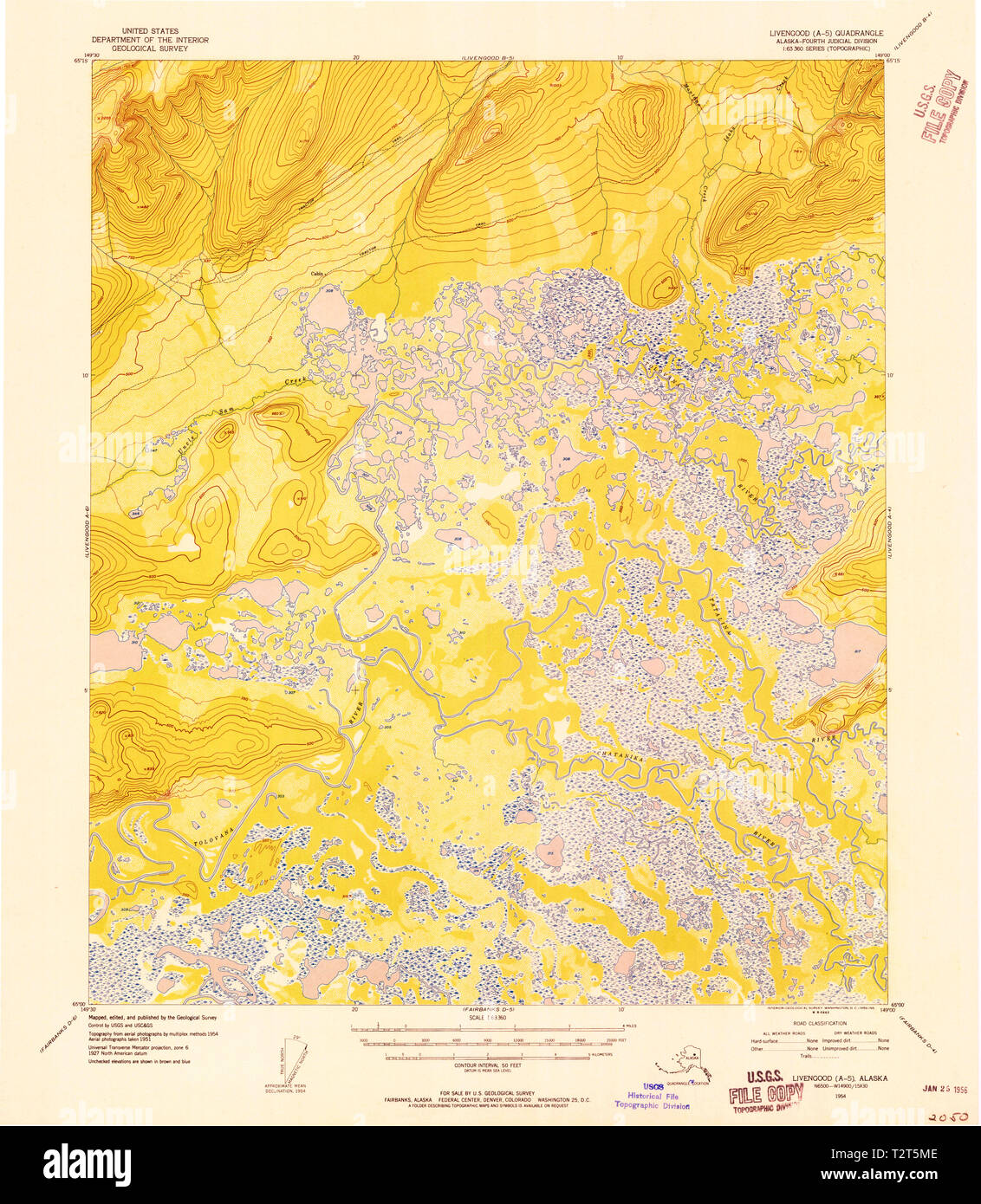 Map of livengood hi-res stock photography and images - Alamy