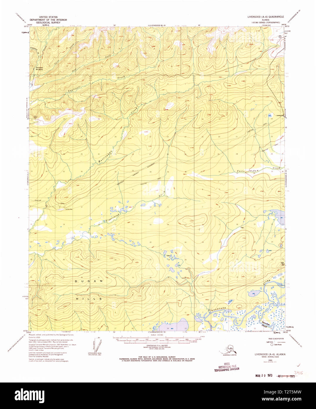 Map of livengood hi-res stock photography and images - Alamy