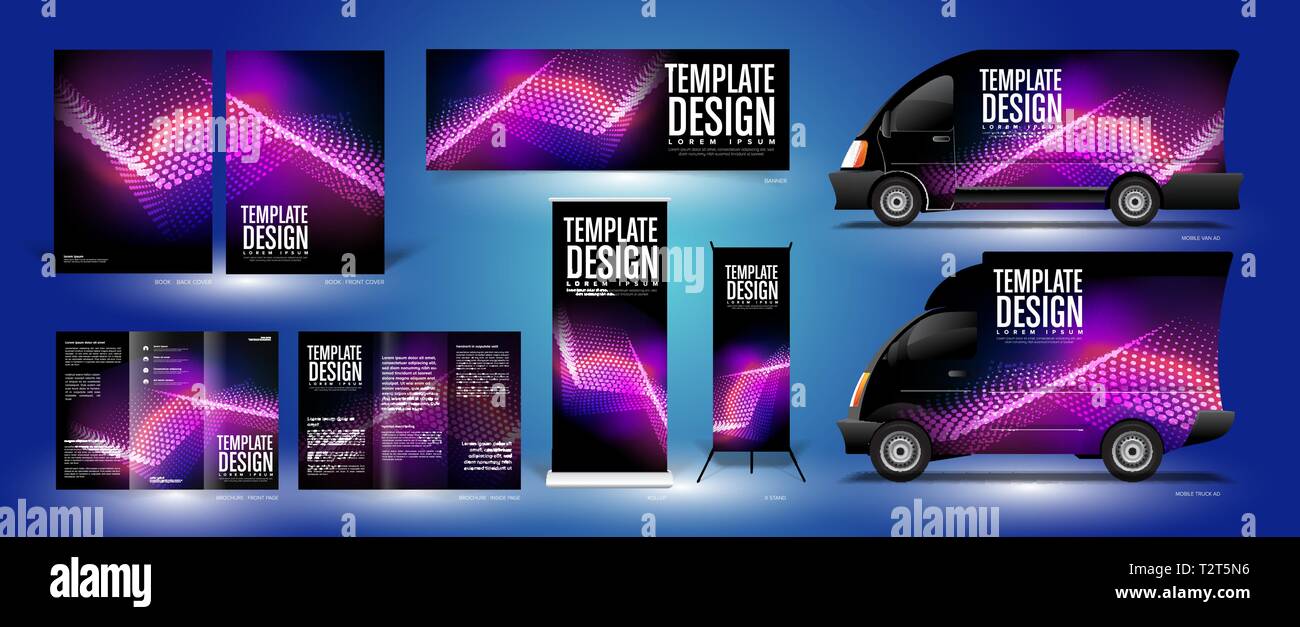 Triangular Particles Template Design Stock Vector Image & Art - Alamy