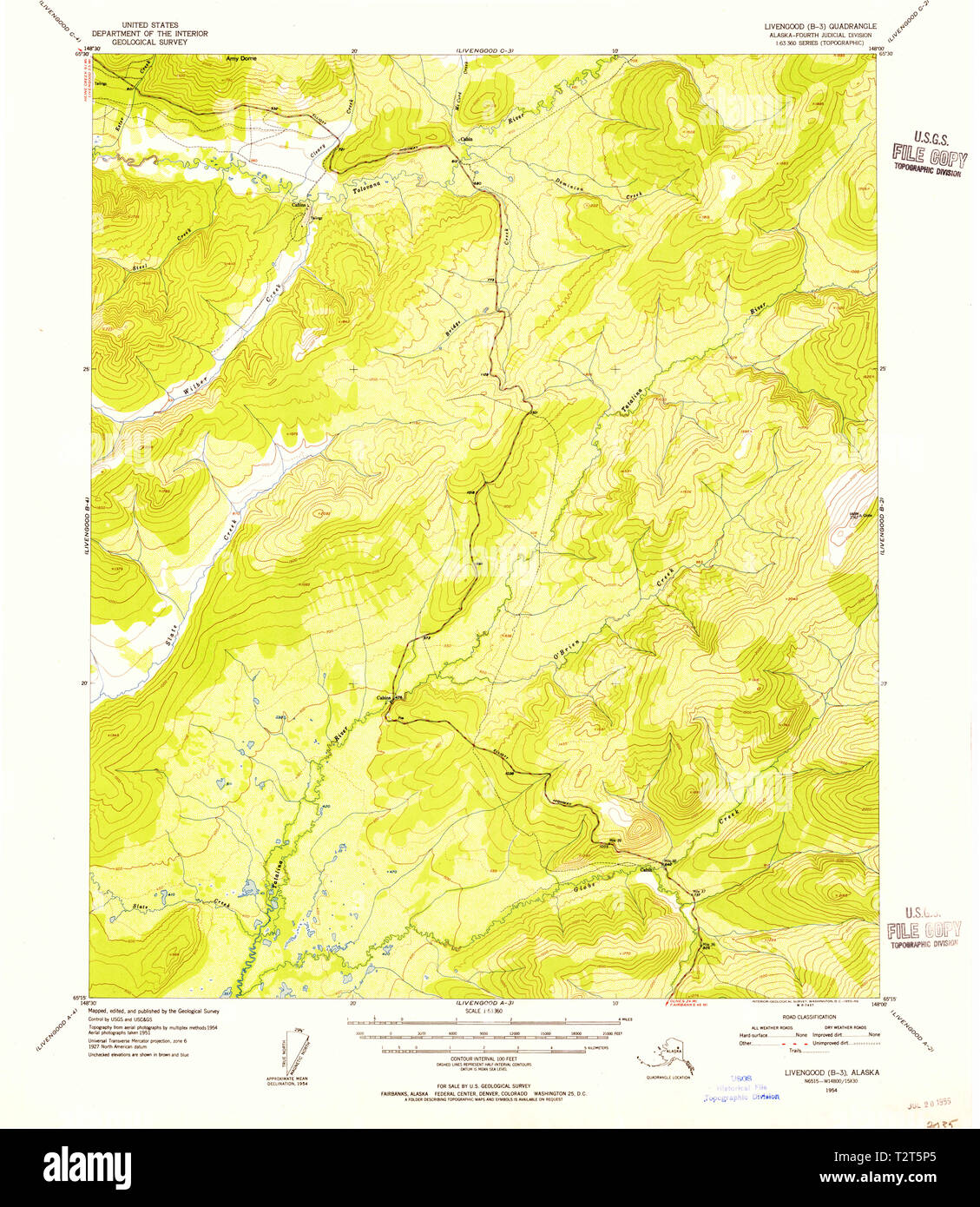 Map of livengood hi-res stock photography and images - Alamy