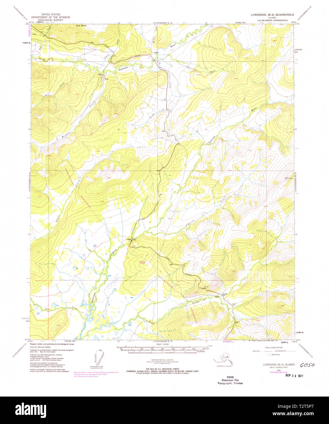 Map of livengood Cut Out Stock Images & Pictures - Alamy