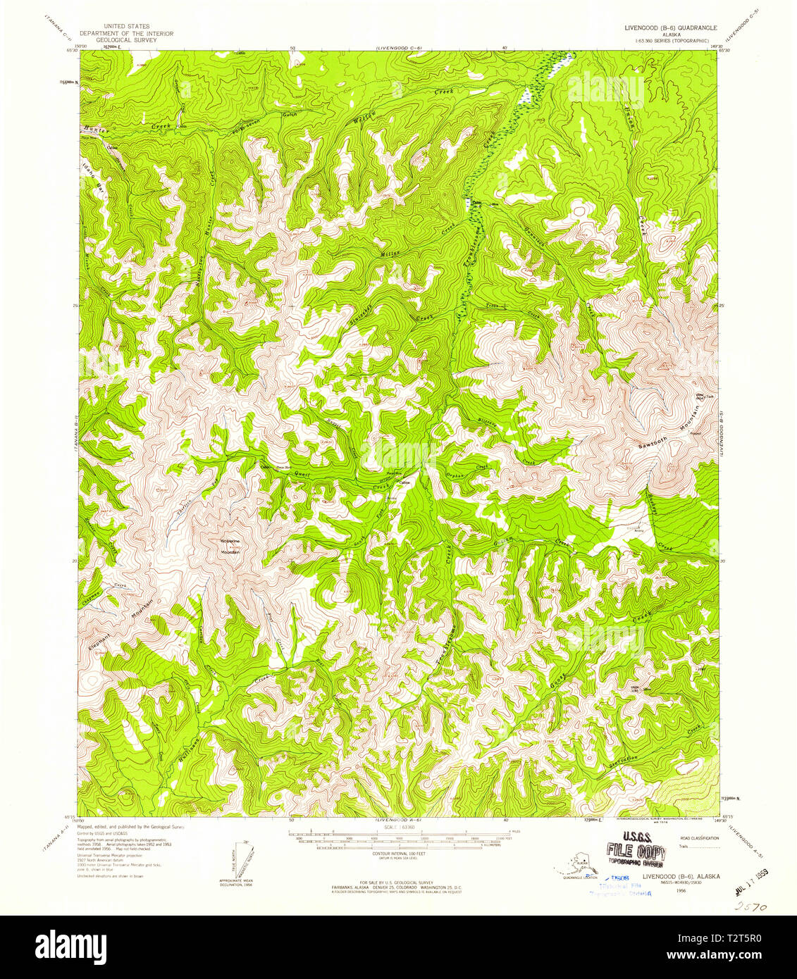 Livengood alaska map hi-res stock photography and images - Alamy