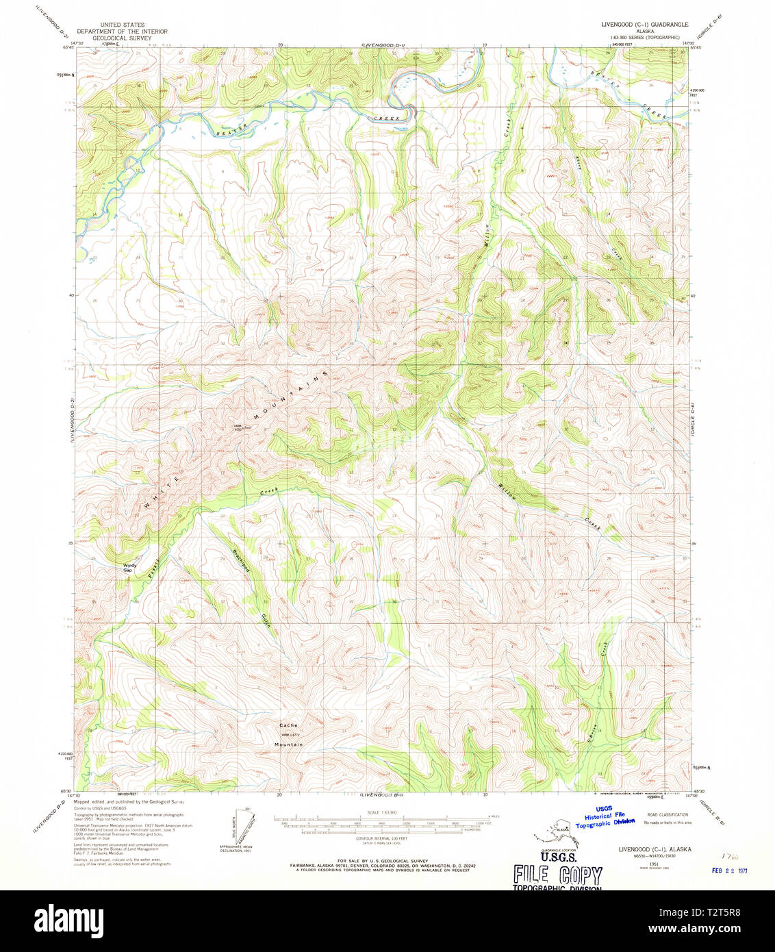 Map of livengood hi-res stock photography and images - Alamy