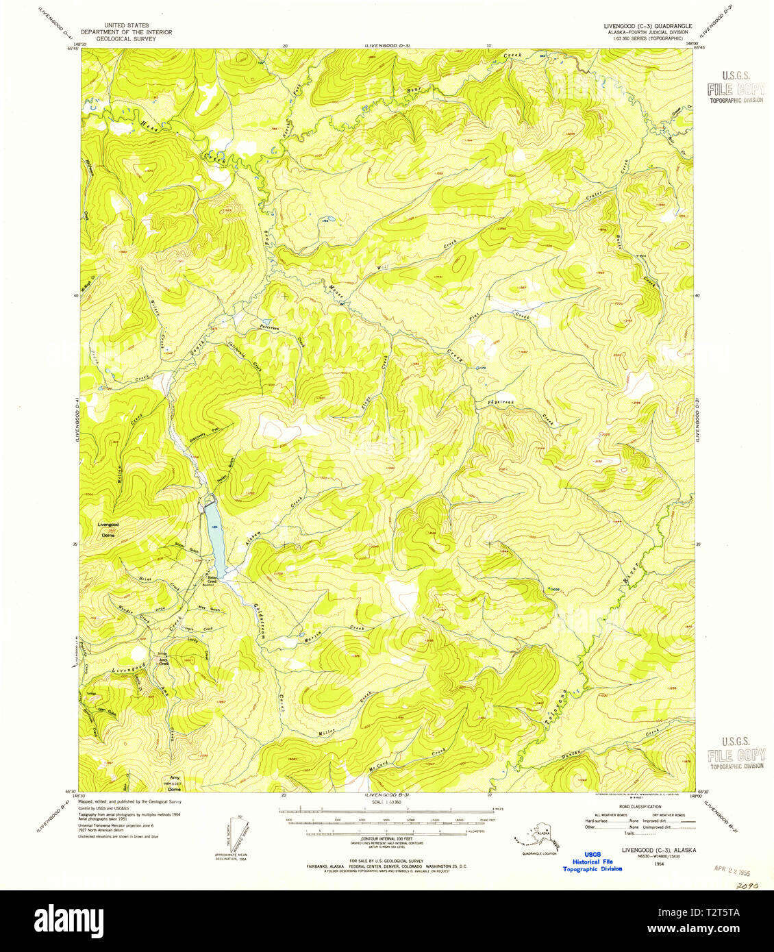 Livengood map hi-res stock photography and images - Alamy