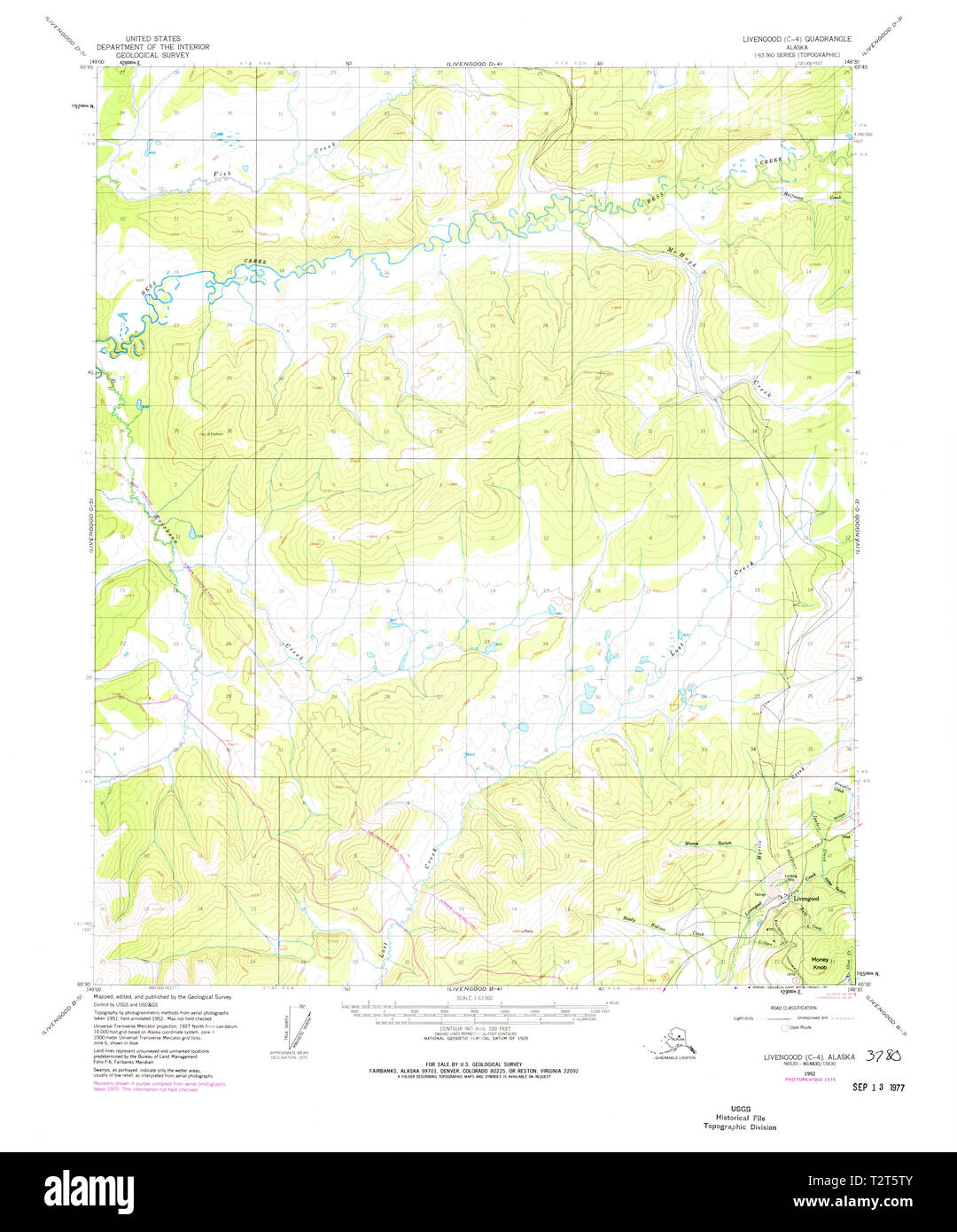 Livengood alaska map Cut Out Stock Images & Pictures - Alamy