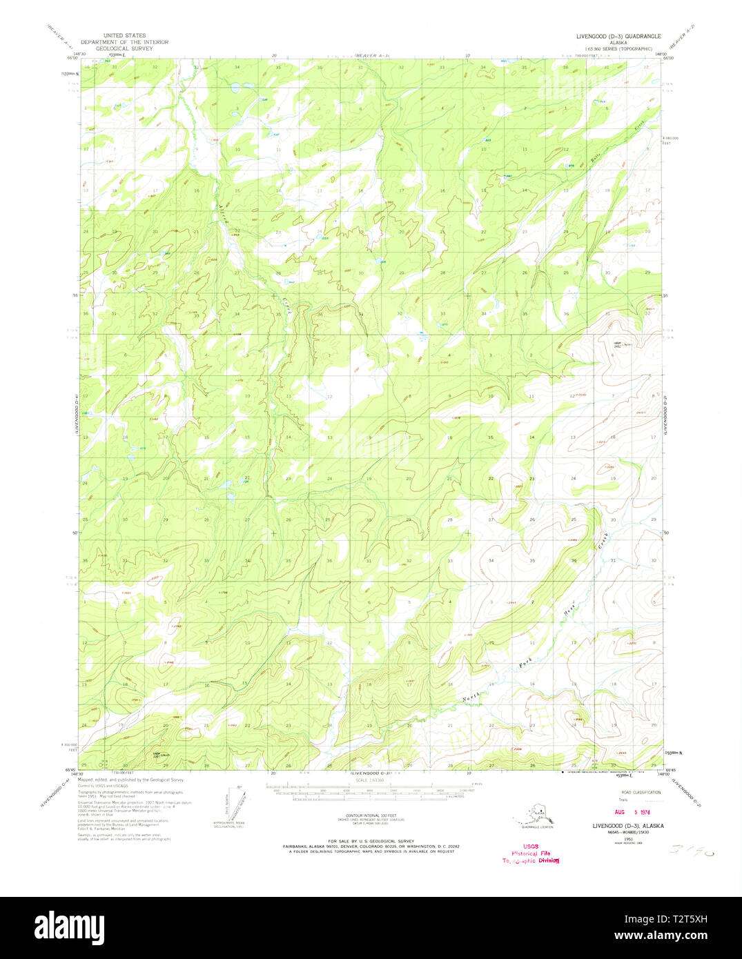 Livengood alaska map Cut Out Stock Images & Pictures - Alamy