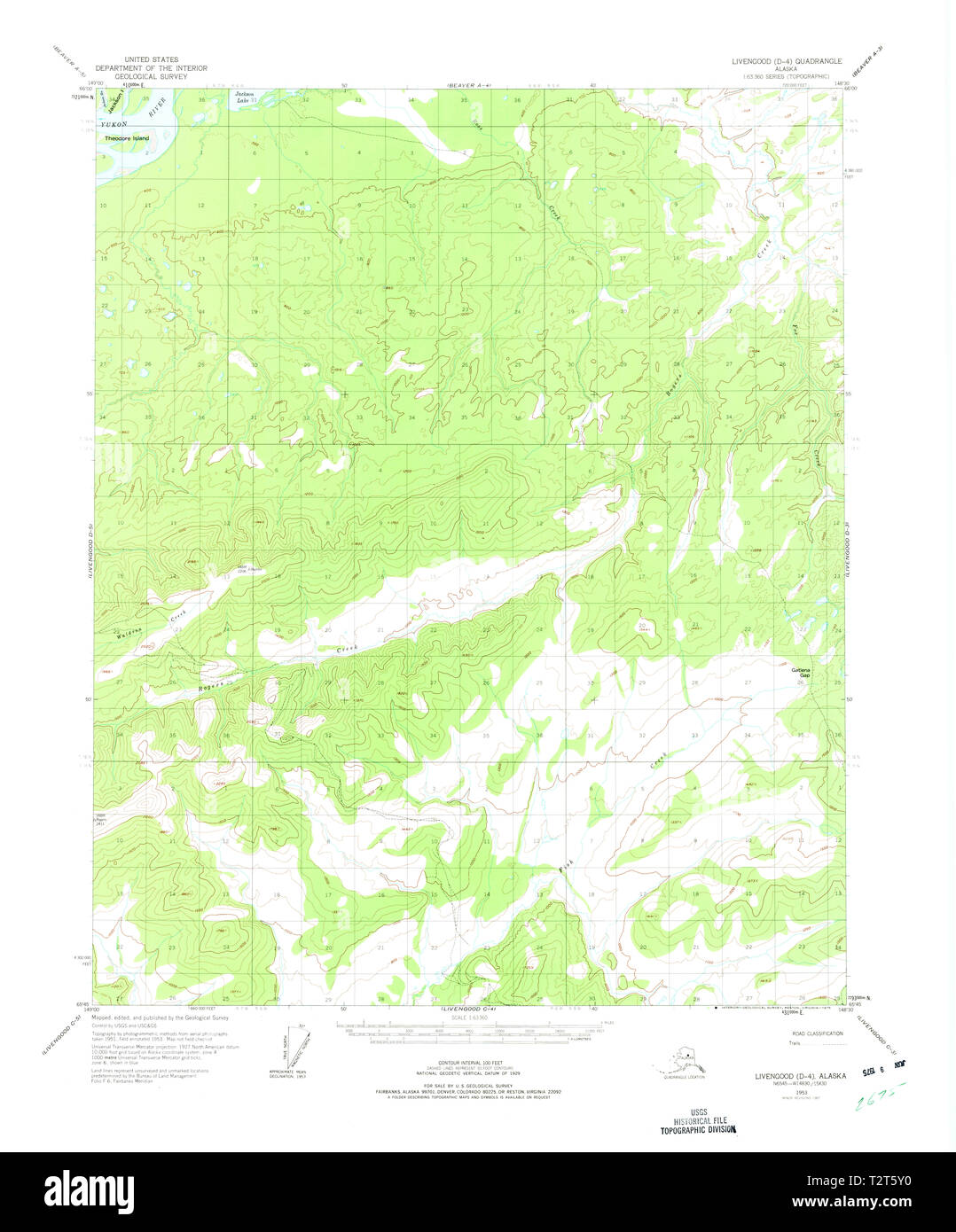 Livengood alaska map Cut Out Stock Images & Pictures - Alamy