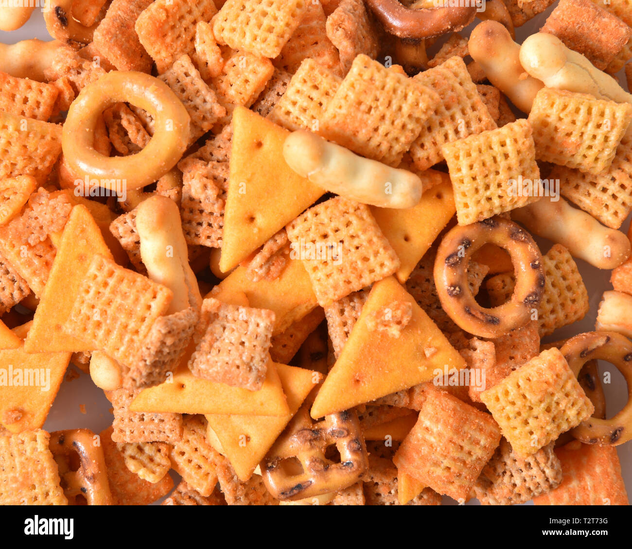Party mix snack cereal hi-res stock photography and images - Alamy