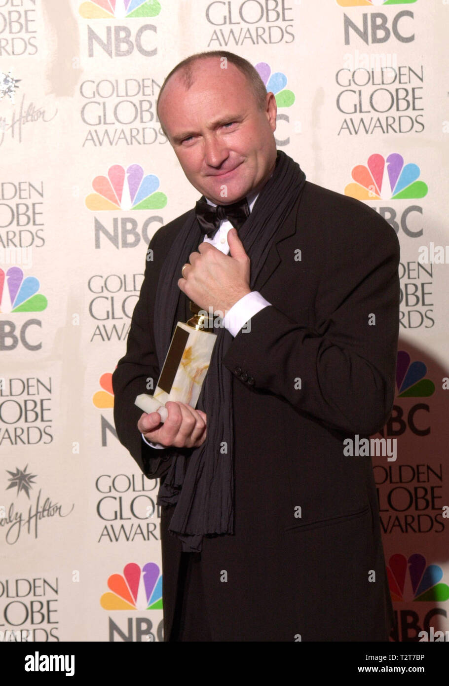 LOS ANGELES, CA. January 23, 2000: Pop star PHIL COLLINS at the Golden ...