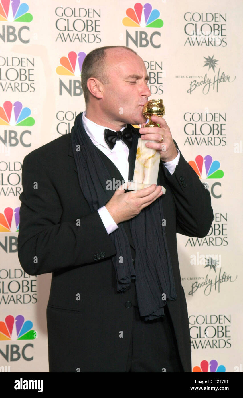 LOS ANGELES, CA. January 23, 2000: Pop star PHIL COLLINS at the Golden ...