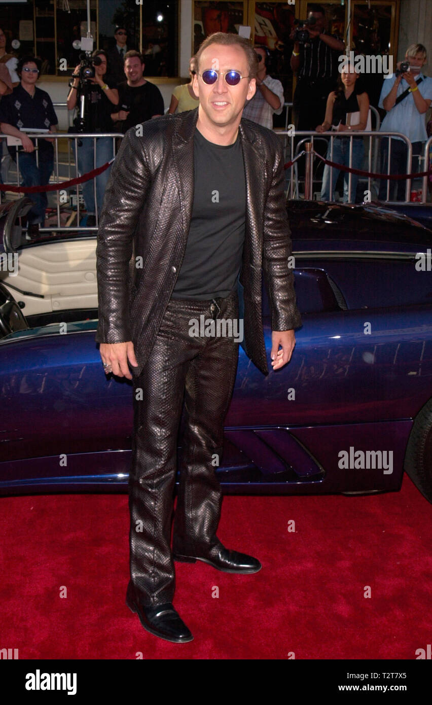 LOS ANGELES, CA. June 05, 2000: Actor NICOLAS CAGE at the world ...