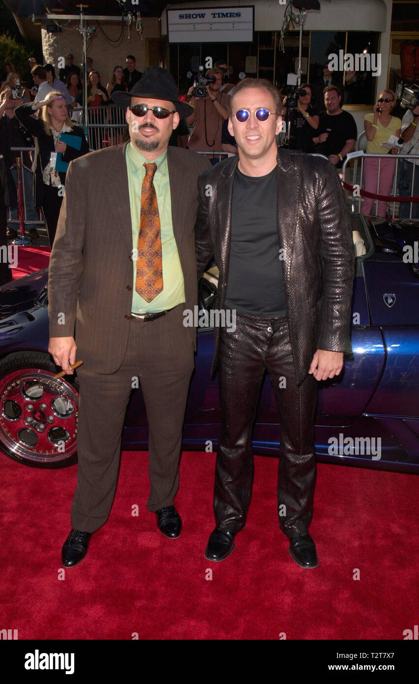 LOS ANGELES, CA. June 05, 2000: Actor NICOLAS CAGE & brother ...
