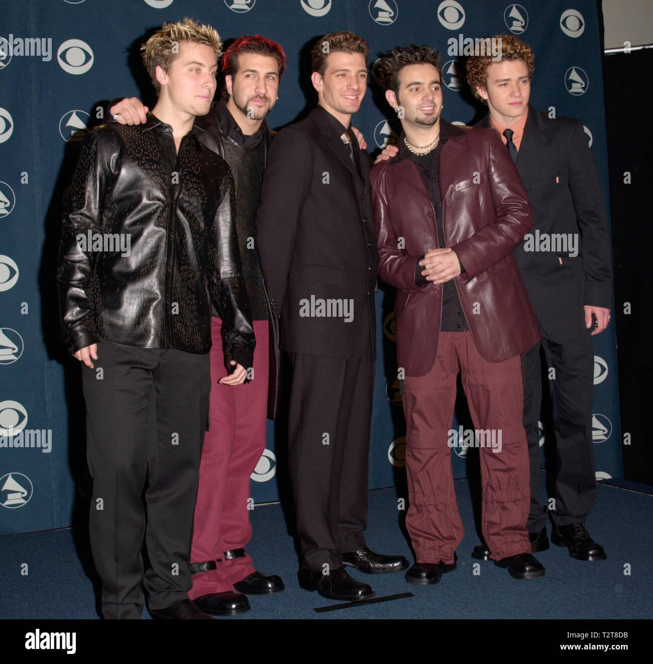 LOS ANGELES, CA. February 23, 2000: Pop group NSYNC at the 42nd Annual ...