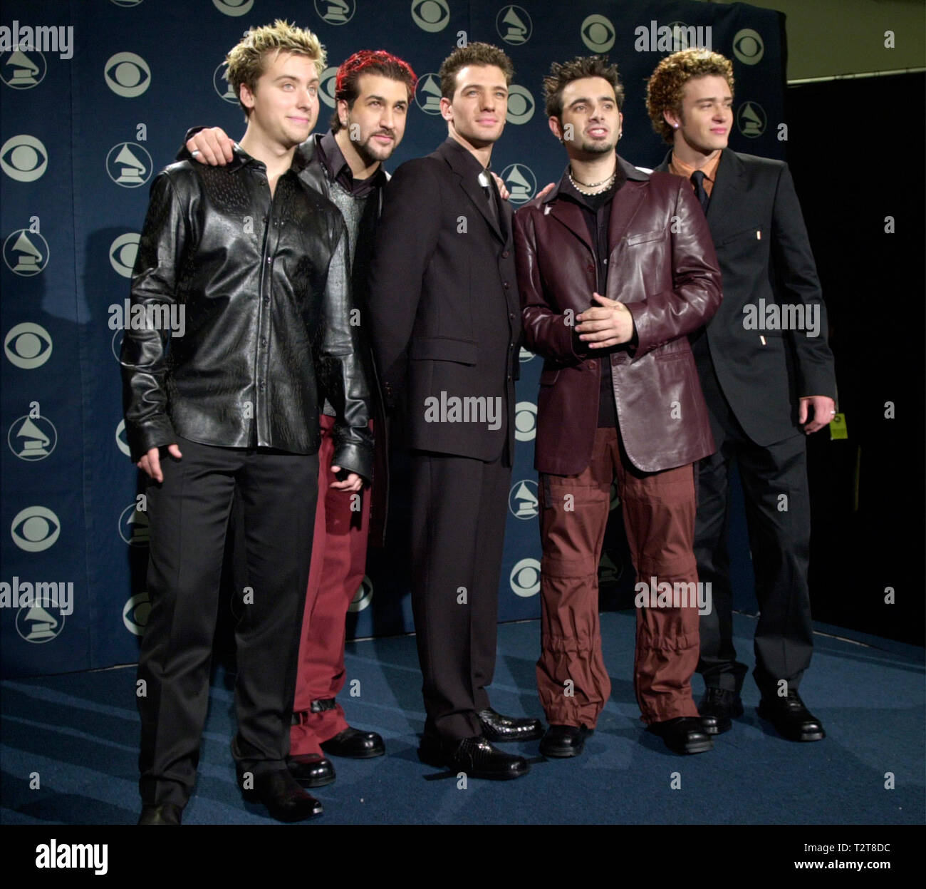 LOS ANGELES, CA. February 24, 2000: Pop group NSYNC at the 42nd Annual ...