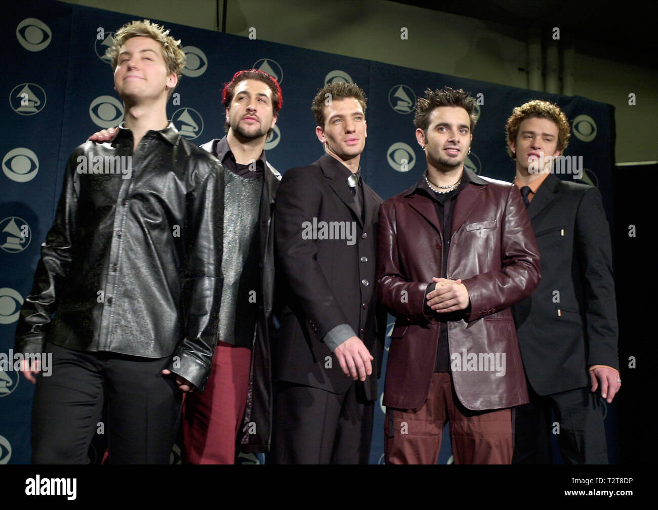 LOS ANGELES, CA. February 24, 2000: Pop group NSYNC at the 42nd Annual ...