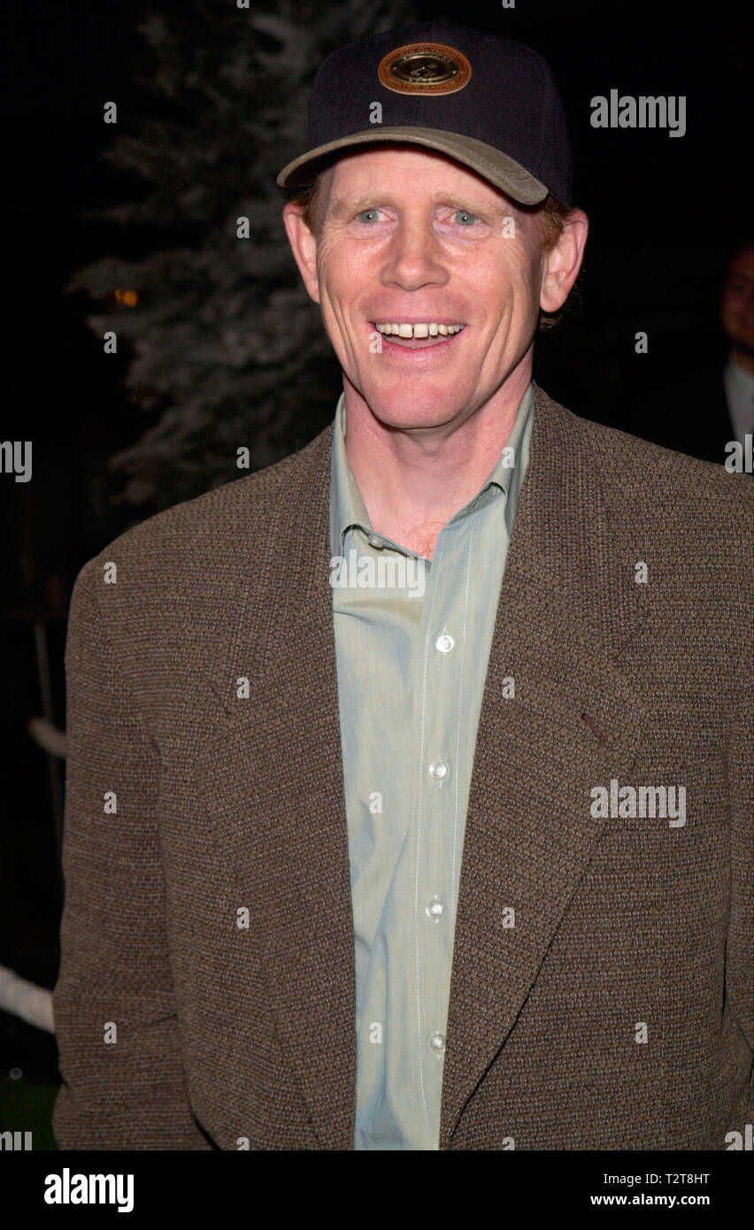 LOS ANGELES, CA. November 08, 2000: Director RON HOWARD at the world ...