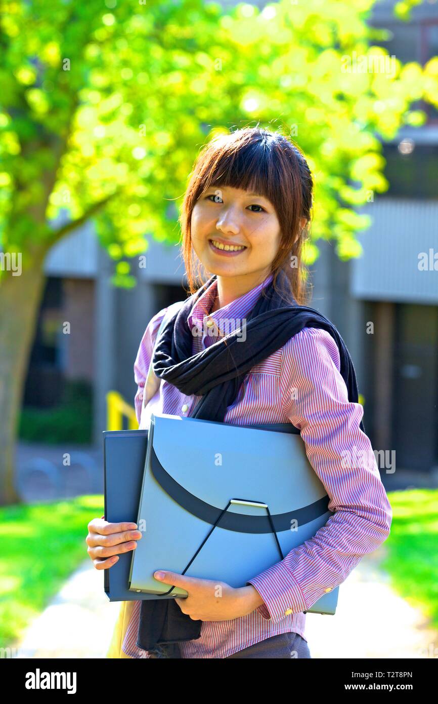 Asian Female Student Stock Photo - Alamy