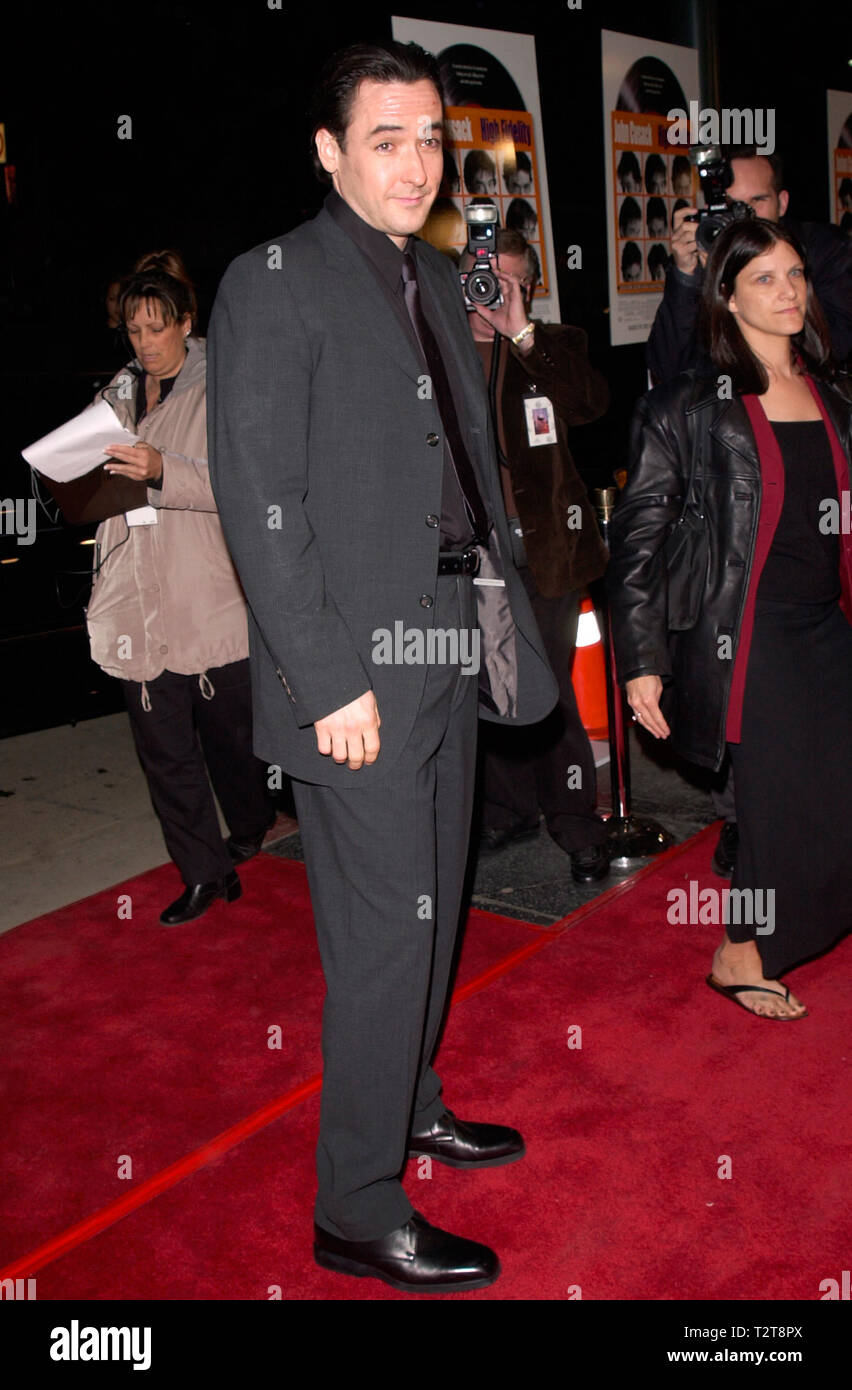 LOS ANGELES, CA. March 23, 2000: Actor JOHN CUSACK at the world ...