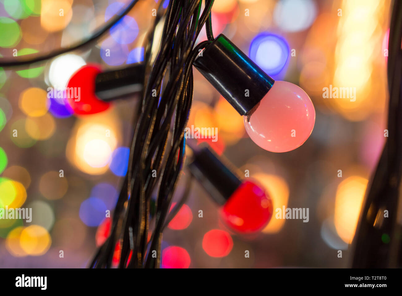 Christmas lights and party lights of a certain type Stock Photo - Alamy