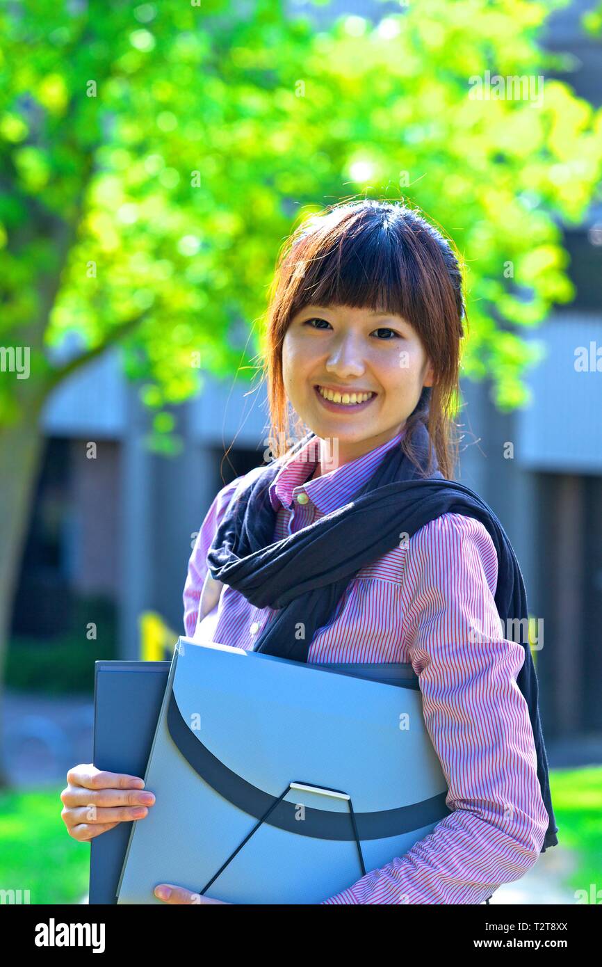 Asian Female Student Stock Photo - Alamy