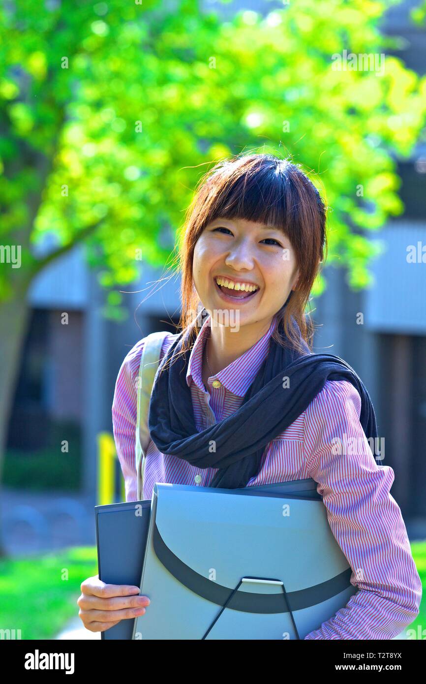 Asian Female Student Stock Photo - Alamy