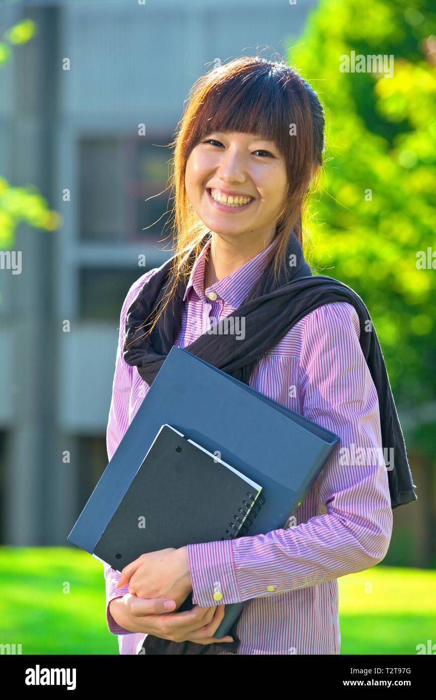 Asian Female Student Stock Photo - Alamy