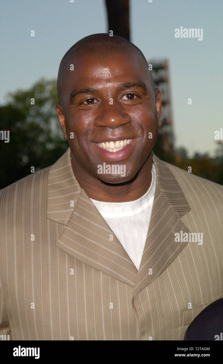 LOS ANGELES, CA. July 24, 2000: Former basketball star EARVIN MAGIC ...