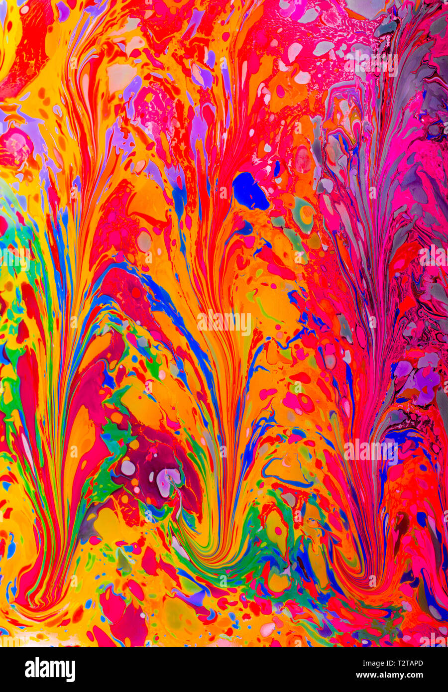 Traditional Ottoman Turkish marbling art patterns as abstract ...