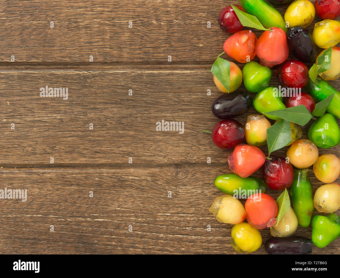 Thailand dessert made from beans coated with gelatin Stock Photo - Alamy