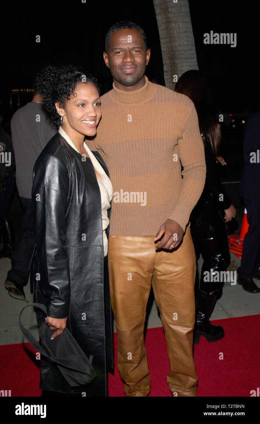 LOS ANGELES, CA. November 01, 2000: Singer BRIAN McKNIGHT & wife JULIE ...