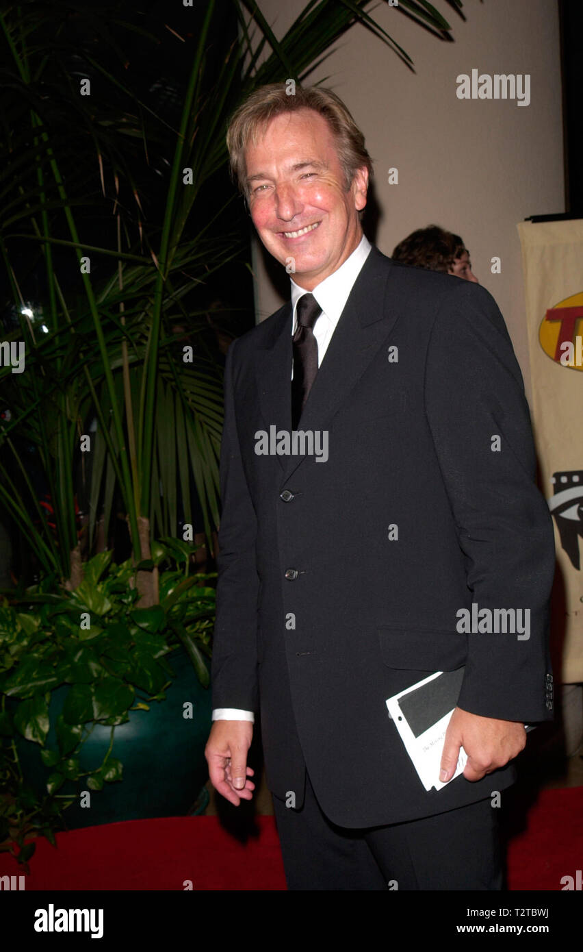 LOS ANGELES, CA. September 23, 2000: Actor ALAN RICKMAN at the American ...