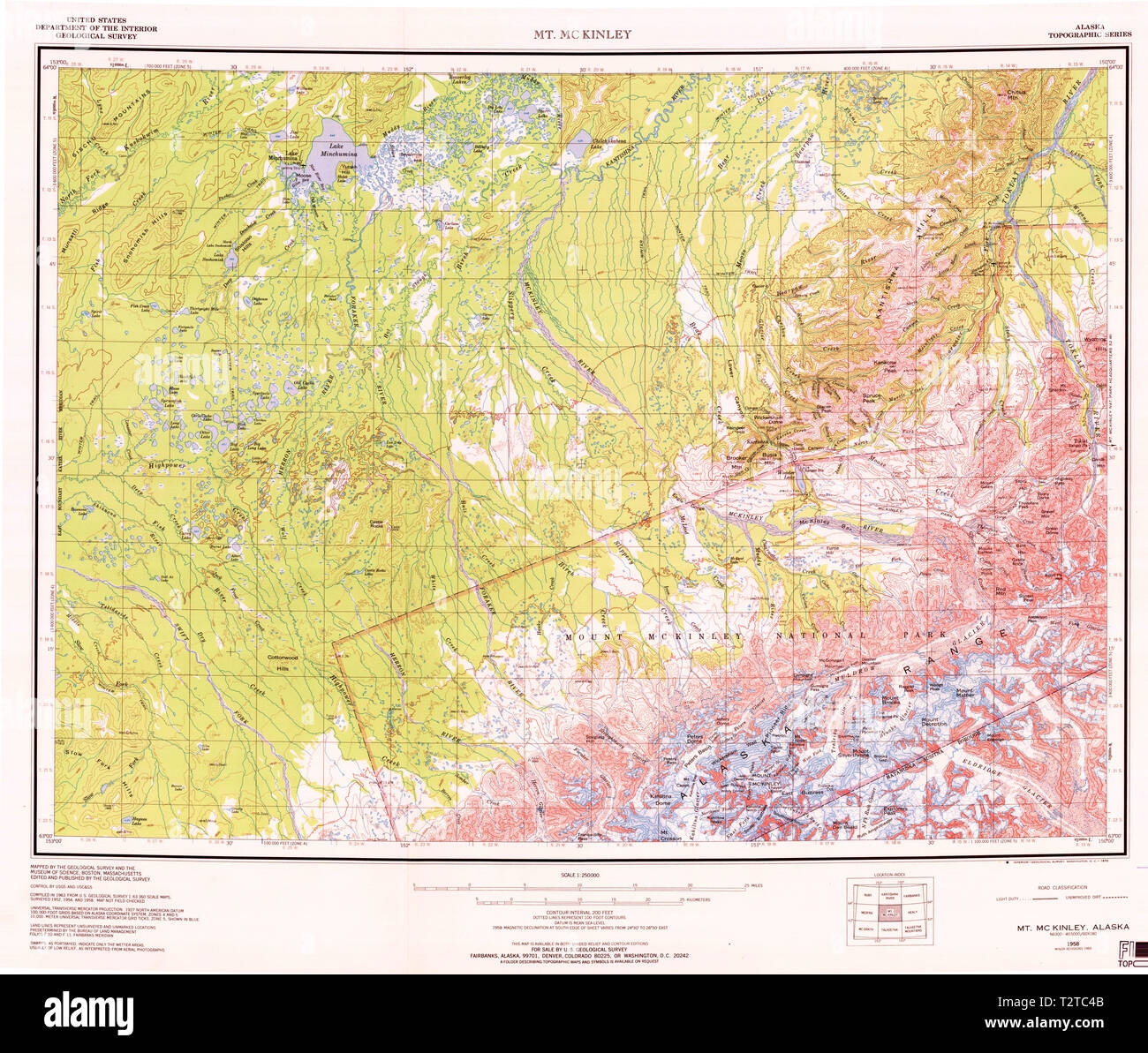 Map alaska 1969 hi-res stock photography and images - Alamy